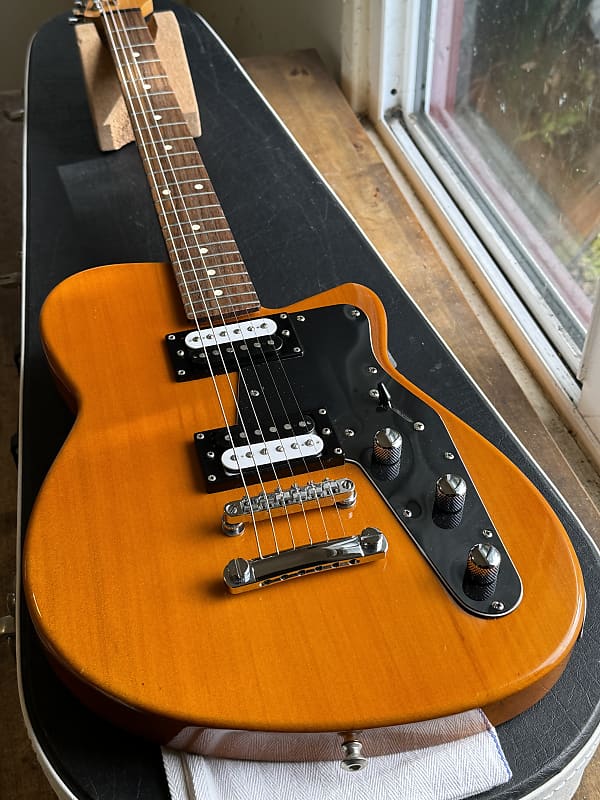 Reverend Charger HB Prototype - Honey - Spruce top, Chambered | Reverb