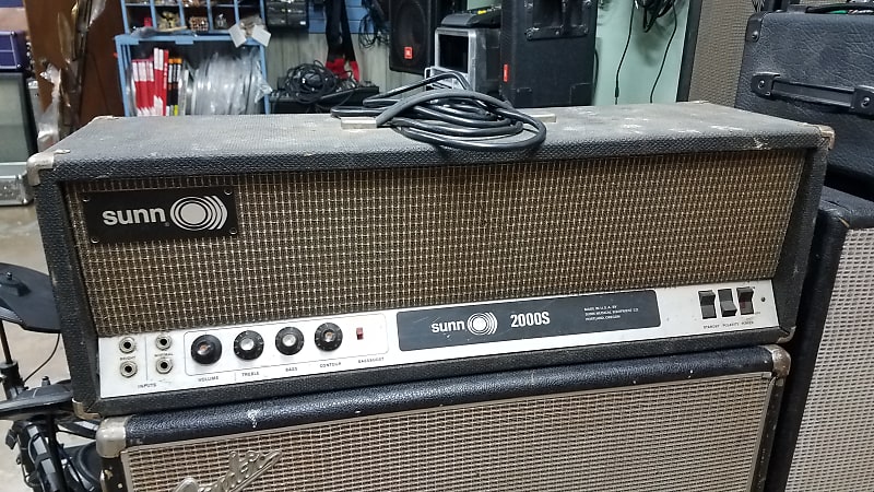 Sunn 2000S tube amp head 1969-70 rare and coveted paw print | Reverb