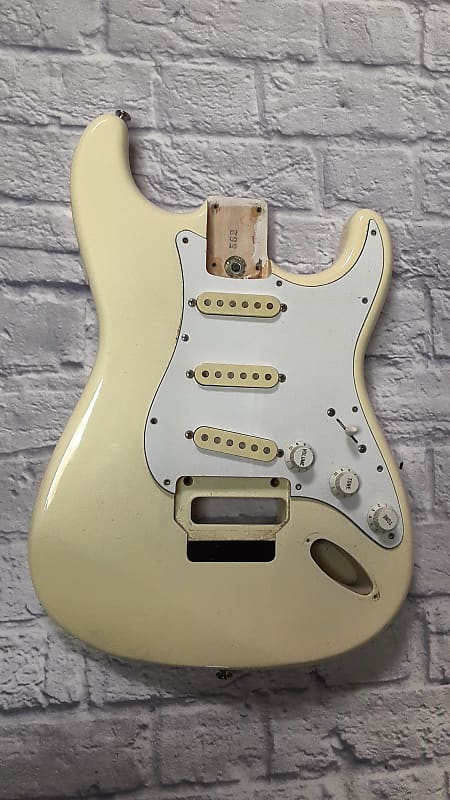 Vintage 1988 Fender Stratocaster BODY - Olympic White - | Reverb