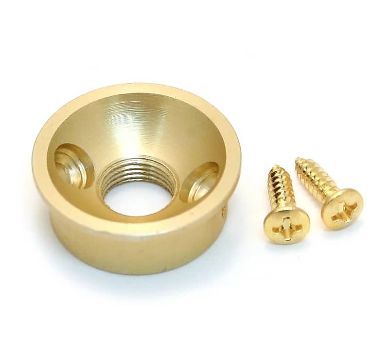 Modern Tele Electrosocket Input Plate, Anodized Gold | Reverb