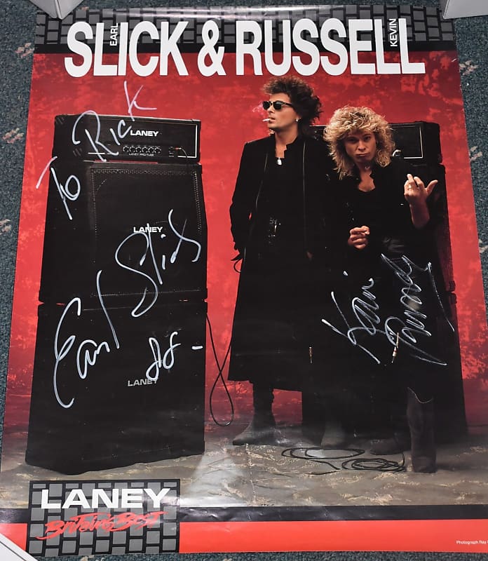 Earl Slick Laney Poster | Reverb