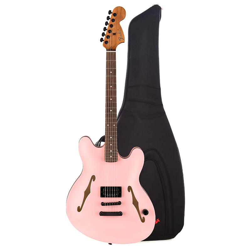 Fender Artist Tom DeLonge Starcaster Satin Shell Pink Gig Bag | Reverb