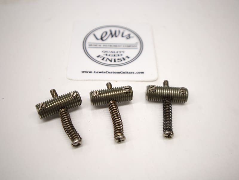 Aged Tele Telecaster Threaded Nickel Saddles for | Reverb Canada