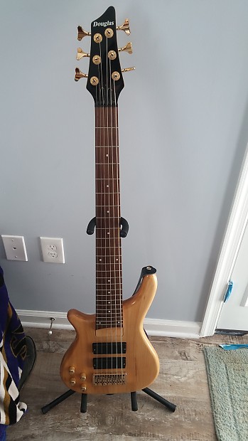 Douglas Left handed 6 String Bass 2000's Natural | Reverb