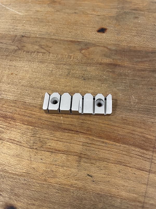 Rare Reissue Satin Nickel Wilkinson USA Split Nut Roller Nut | Reverb