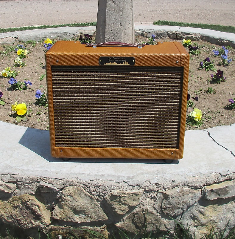 Carl's Custom Amps Chicago Harpmaster 15W 2x8 Dark Tweed | Reverb