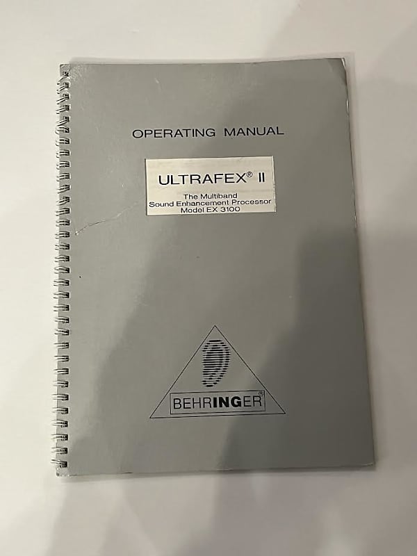 Behringer ULTRAFEX II The Multiband Sound Enhancement | Reverb