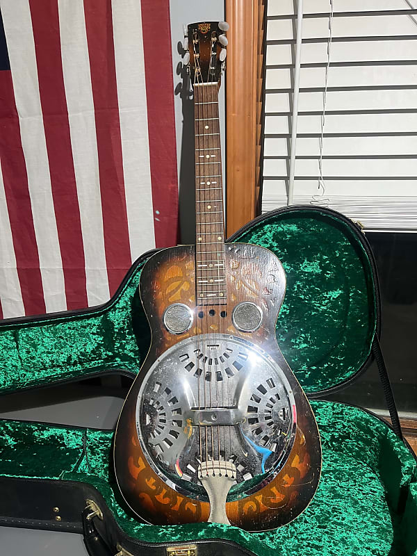 Vintage Dobro Model 66 1974 - Sunburst Resonator | Reverb