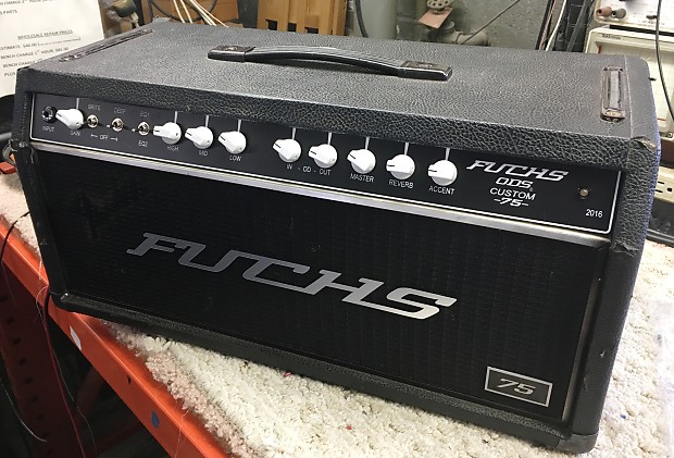 Fuchs Fender-75 Amp head ODS modified 80's Black/Black | Reverb
