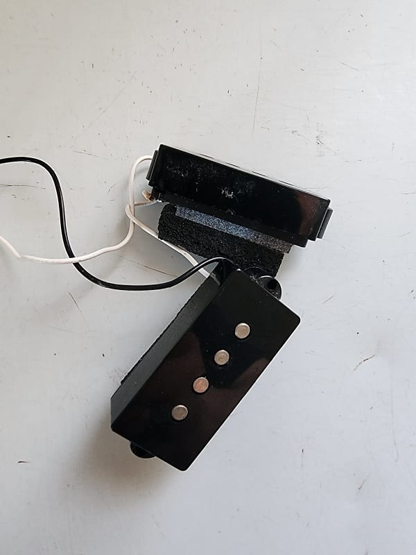 Fender P-bass pickups- Black | Reverb