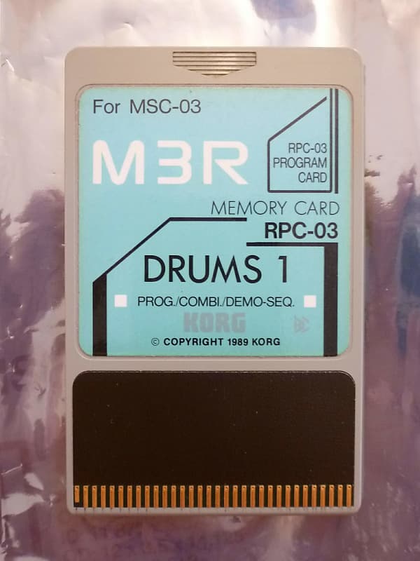 Tested Working RARE Korg RPC-03 DRUMS 1 Program/Combi | Reverb