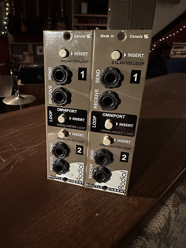 Pair of Radial Shuttle Insert 500 Series Effects Routing | Reverb