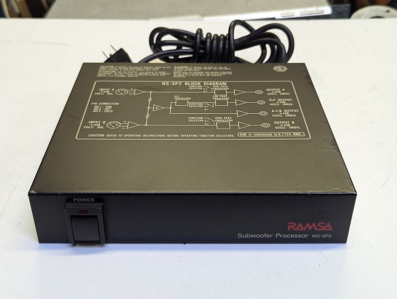 Super Clean! 1987 Ramsa WS-SP2 Compact Stereo Electronic | Reverb