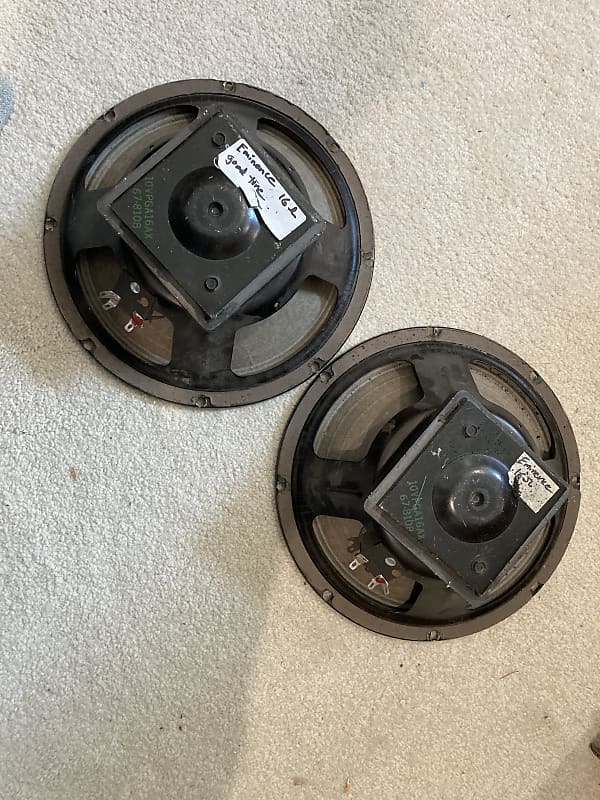 Eminence 10vpga16ax 16 ohm 10” speaker pair vintage | Reverb