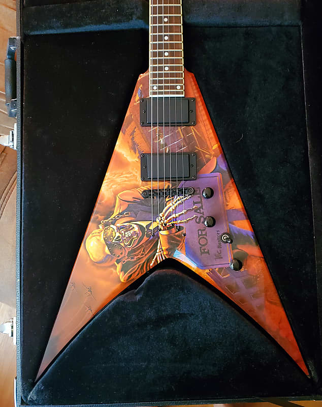 MEGADETH Dean VMNT Flying V PEACE SELLS graphic w/OHSC | Reverb