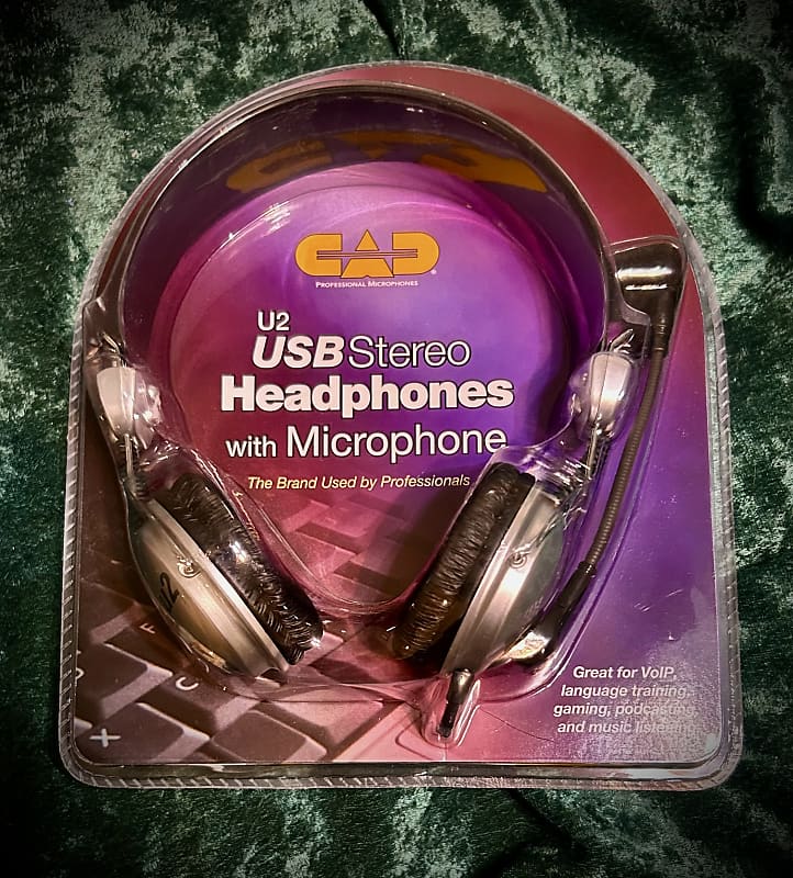 CAD U2 USB Stereo Headphones with Microphone | Reverb