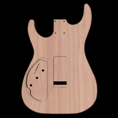 Custom Made To Order Unfinished 2 Piece Alder Semi Hollow SS | Reverb