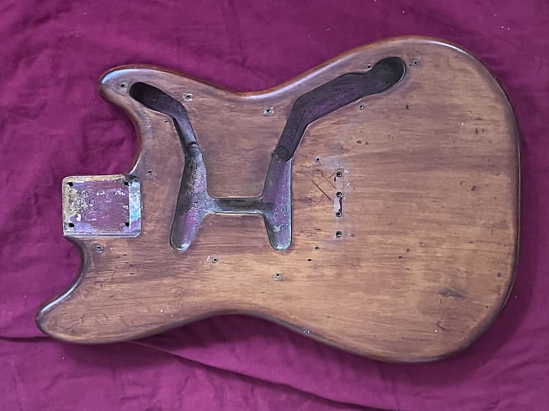 1962 1963 Fender Musicmaster guitar body Duo Sonic natural | Reverb