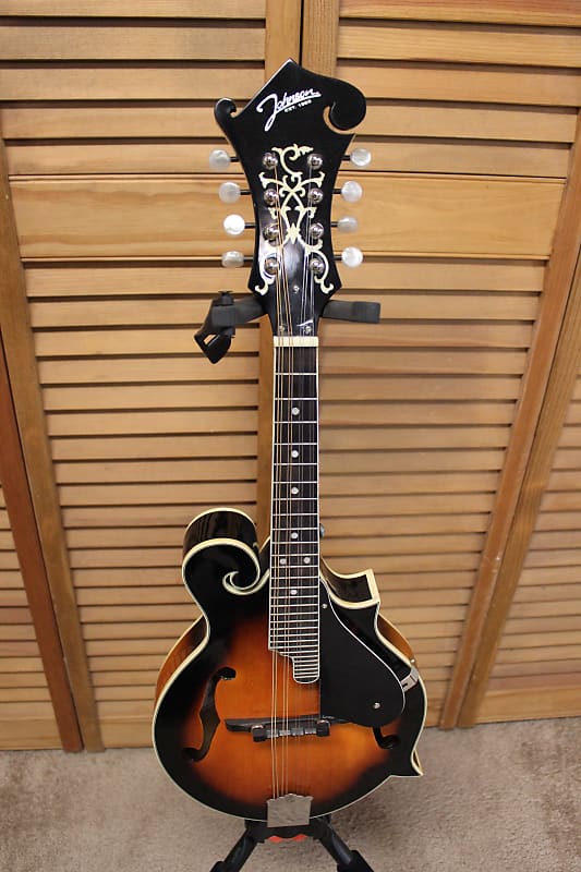 Johnson MF-095 F Style Mandolin Sunburst | Reverb