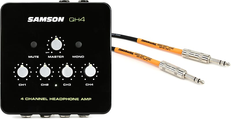Samson QH4 4-channel Headphone Amplifier Bundle with Pro Co | Reverb