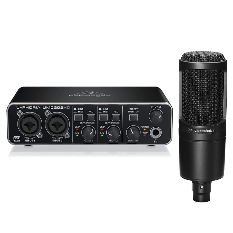 Behringer U-PHORIA UMC202HD USB Audio Interface, Bundle with | Reverb