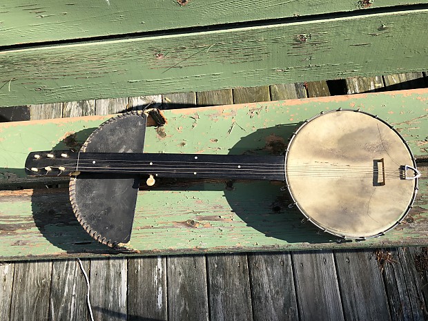 Unknown Antique 7 String Fretless Banjo 1898, Appears Largely | Reverb