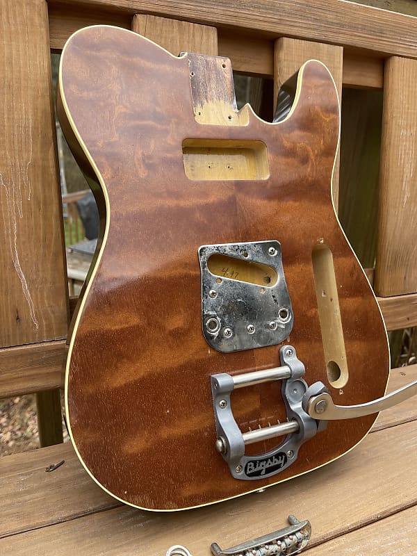 Telecaster Body. Bigsby Tremelo installed. Relic. | Reverb