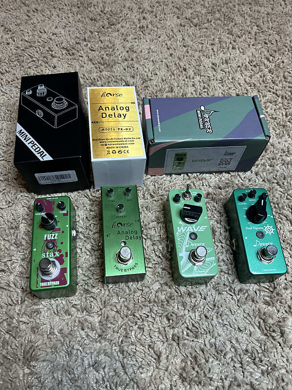 Mini Pedal Bundle: Fuzz, Digital Delay, Analog Delay, Reverb | Reverb