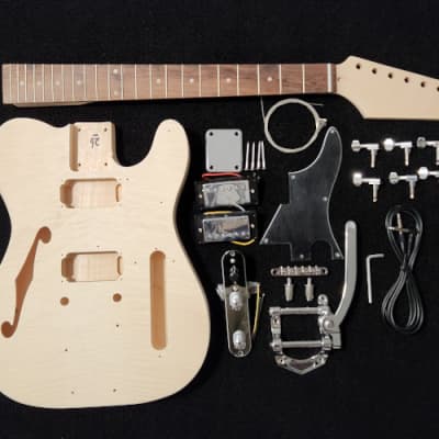 Slimline Tele Style Semi Hollow Body DIY Kit w/Rosewood FB by | Reverb