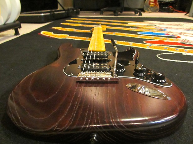 Fender HSH Limited Edition 2012 Dark Maroon Transparent | Reverb