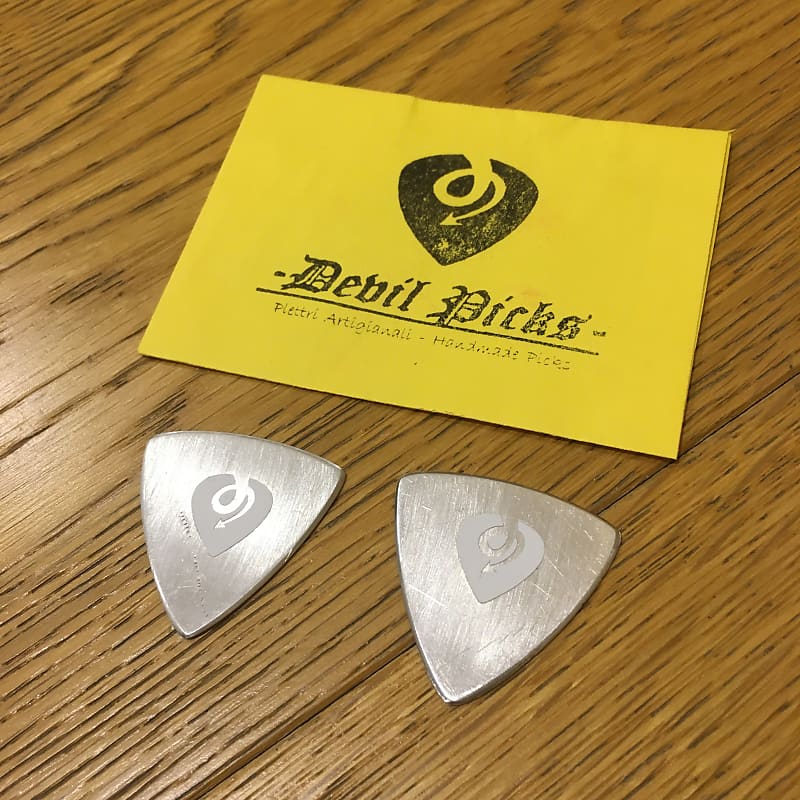 Devil Picks - aluminum picks (handcrafted picks made in | Reverb