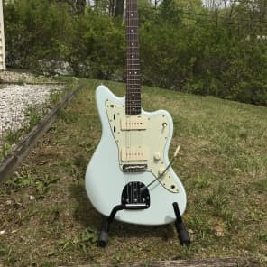 Fender VM Jazzmaster Sonic Blue with Matching Headstock | Reverb