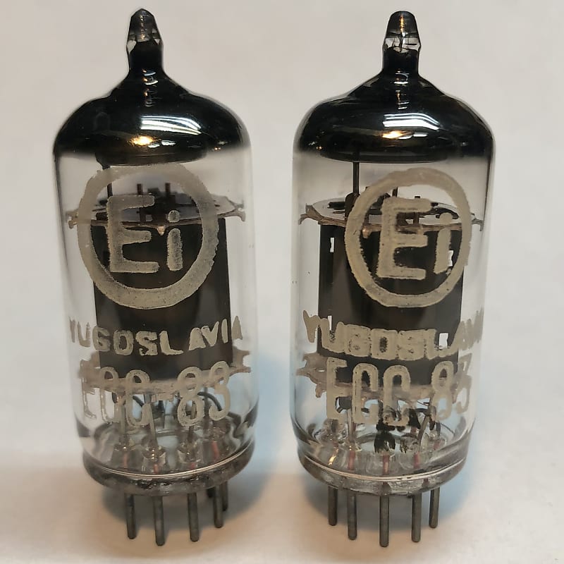 2 Pack Ei Yugoslavia ECC83 ( 12AX7 - 7025 ) Preamp tubes | Reverb