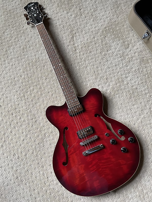 Hofner Verythin 2002, Cherry, Made In Germany | Reverb