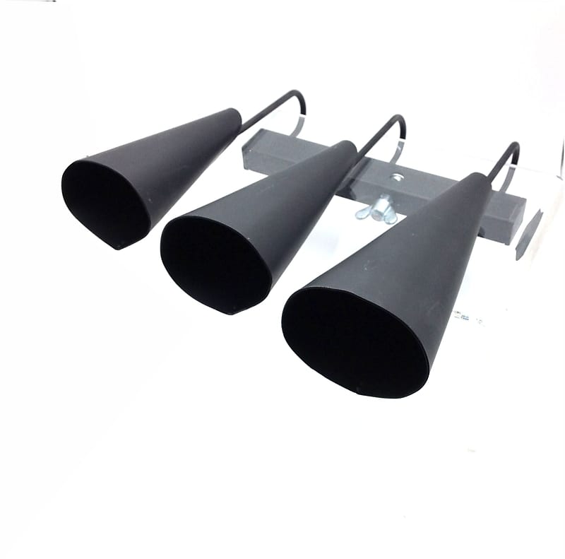 Triple Agogo Bells On Mounting Bar | Reverb