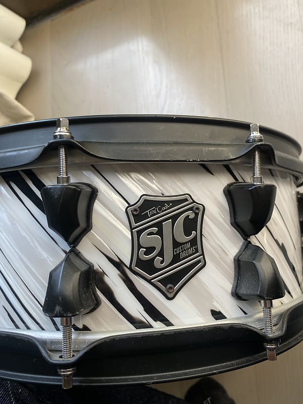 SJC Tre Cool Signature "Cookies & Cream" Snare Drum - 5.5" x | Reverb