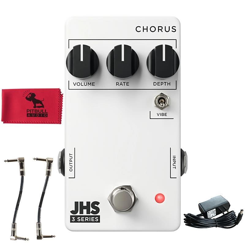 JHS 3 Series Chorus Pedal w/ Power Supply, Patch Cables & | Reverb