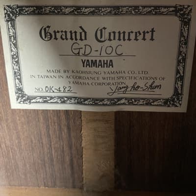 Yamaha GD-10C Rare Cedar Top 1990 | Reverb