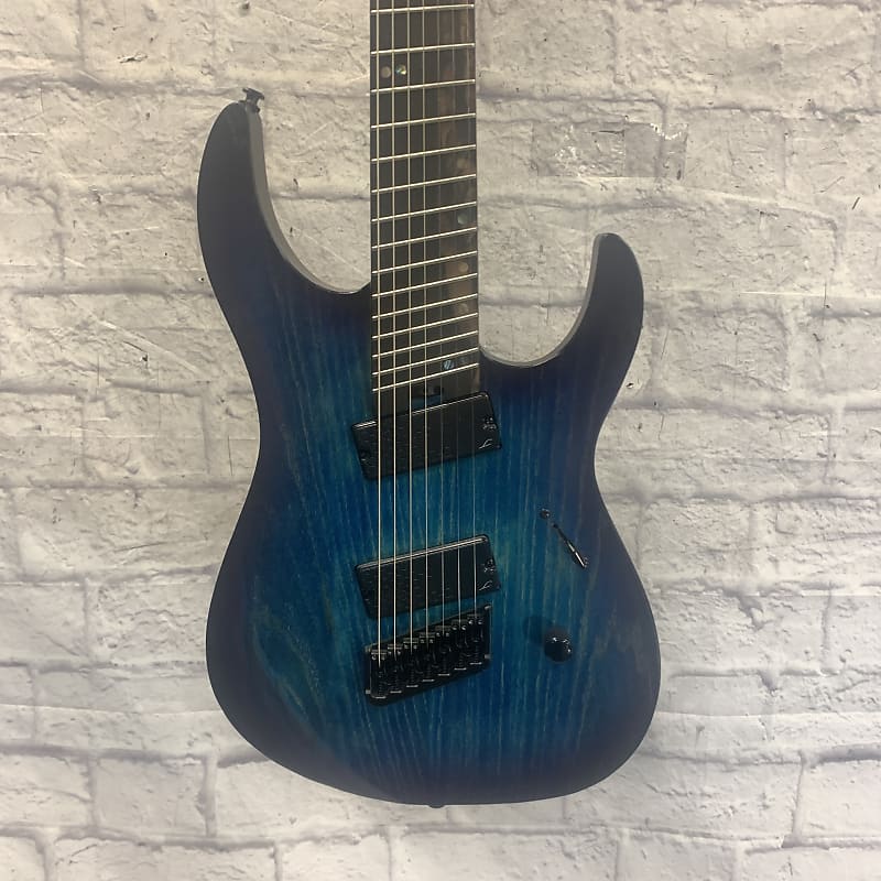 Legator N7FP Multiscale 7 String Electric Guitar Cobalt Blue | Reverb