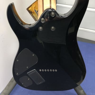 Ibanez RGA7 Black 7 String Electric Guitar with Active | Reverb