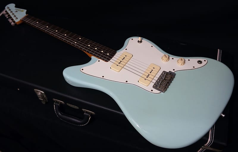 K-Line Jazzmaster Electric Guitar - Sonic Blue w/ Matching | Reverb