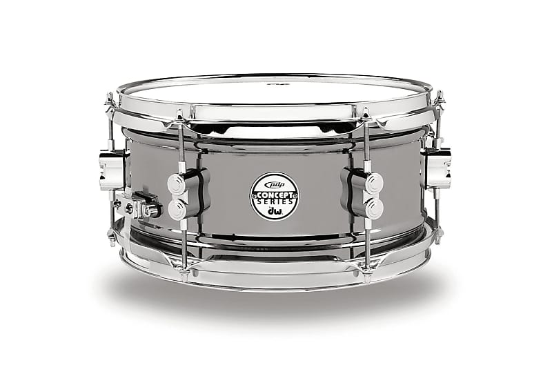 PDP Concept Snare 6X10, Bn Over Steel, Cr Hw Black Nickel | Reverb