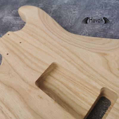 See-Through Northern Ash S Style Guitar Body, S Type Vintage | Reverb