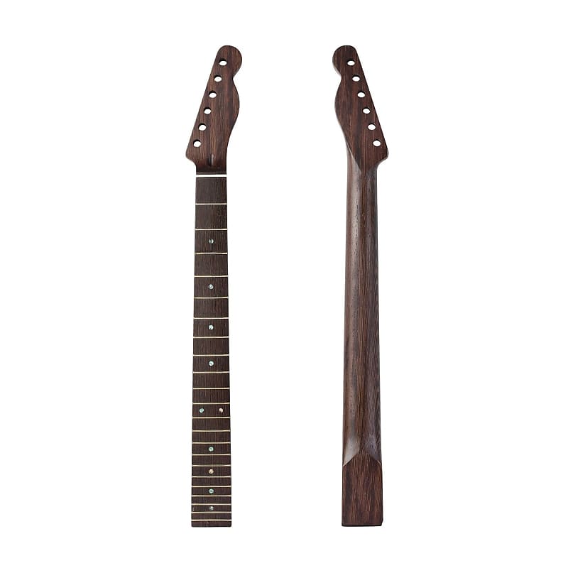 Wenge Tele-Style Guitar Neck, 22 Fret, Wenge Fretboard, 9.5" | Reverb