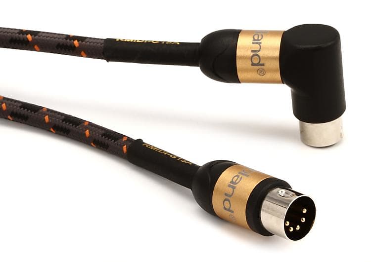 Roland RMIDI-G15A Gold Series Straight to Right Angle MIDI | Reverb