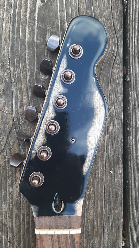Telecaster Loaded Neck Headstock Worn Black | Reverb