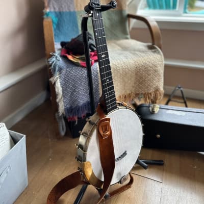 SS Stewart Open back 11" banjo, Calf Skin Head, extras | Reverb