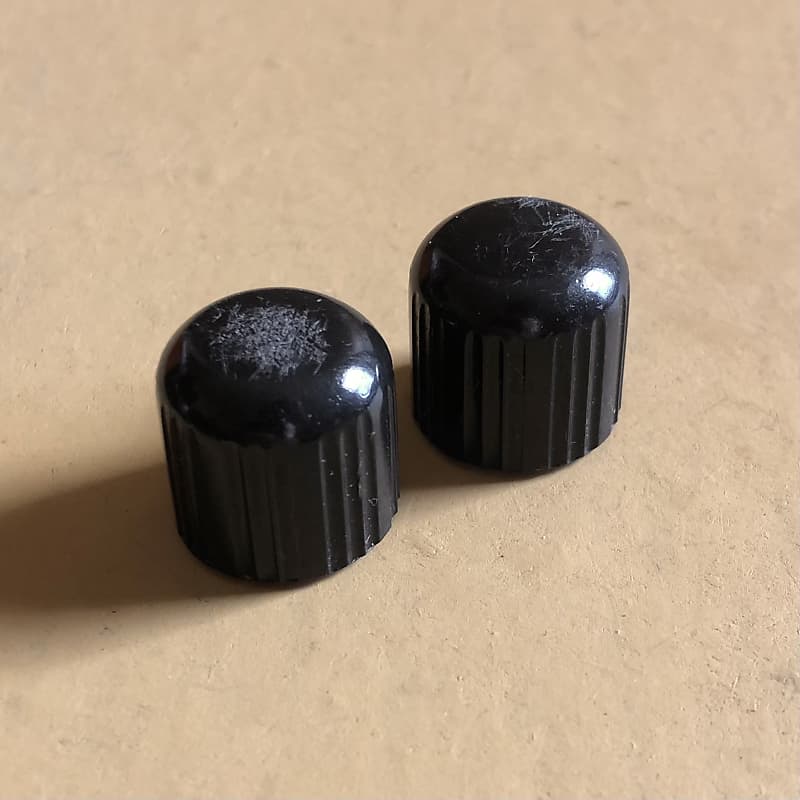 (2) 1980s Ibanez Tek Grip Knobs Black Roadstar II | Reverb