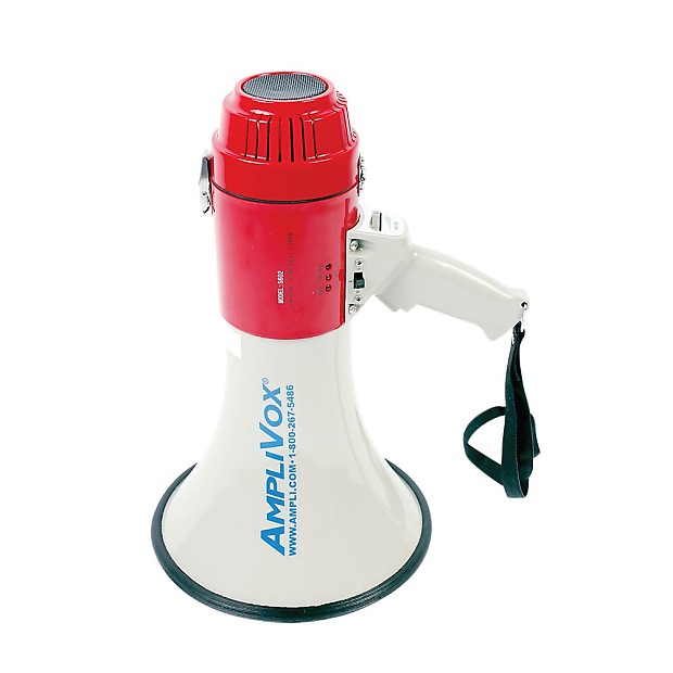 Amplivox Mity-Meg 25-Watt Dynamic Megaphone Regular Gray | Reverb