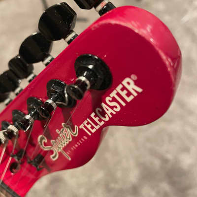 Squier Double Fat Telecaster 2002 - Frost Red Metallic | Reverb